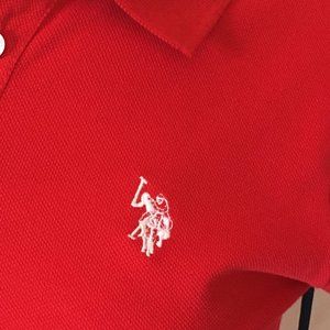 U.S. Polo Assn. | Shirts & Tops | Us Polo Assn Shirt Christmas Red ...